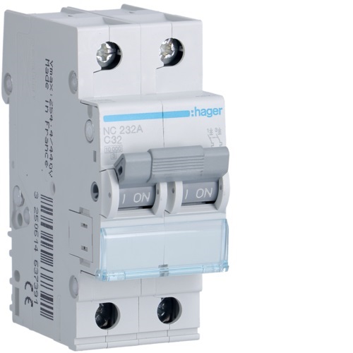 MCB 2P 32A 10kA Type C - NC232A | Makel.vn